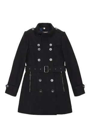 Burberry Double-breasted Trench Coat - Black