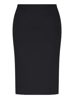 Giorgio Armani High-waisted Fitted Skirt - Black