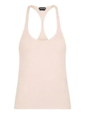TOM FORD Slim Fit Racerback Tank Top - Pink