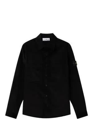 Stone Island Stone Island Signature Patch Overshirt Black