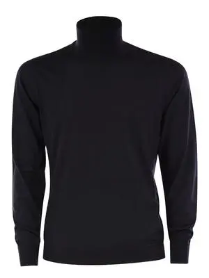 Fedeli Knitted Turtleneck Jumper - Black