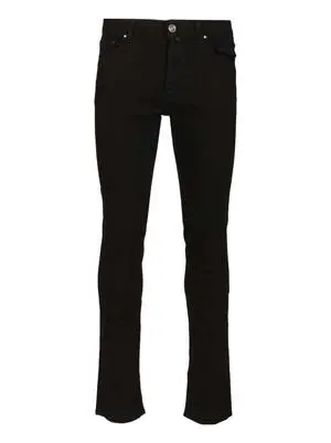 Jacob Cohen Slim Fit Jeans With Logo Patch - Black
