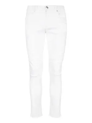 Armani Exchange Skinny Biker Jeans - White
