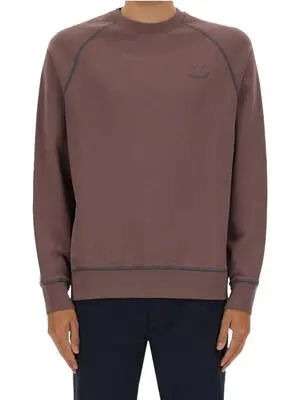 Paul Smith Long-sleeved Crewneck Sweatshirt - Red