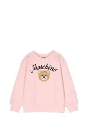 Moschino Teddy Bear Logo Sweatshirt - Pink