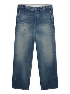 GOLDEN GOOSE Straight-leg Distressed Jeans - Blue