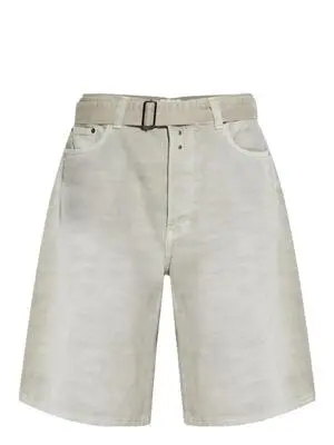 HAIKURE Haikure Belted Bermuda Shorts White