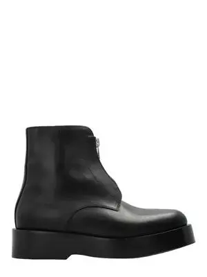 Bottega Veneta Torino Zipped Chunky Ankle Boots - Black