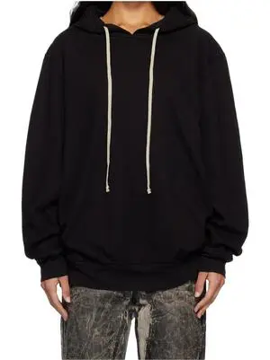 Rick Owens Oversized Hooded Sweatshirt - Black