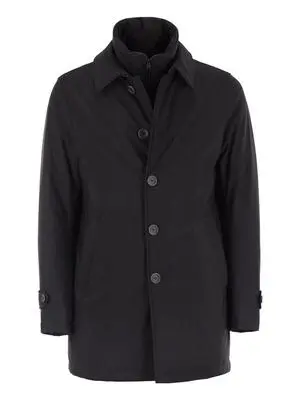 HERNO Herno Lapel Long-Sleeved Coat With Side Pockets