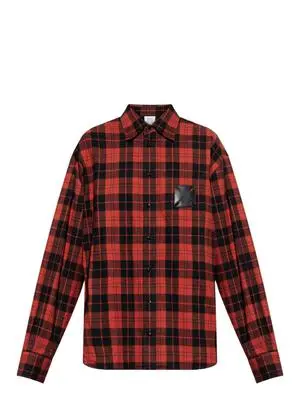 Vetements Checked Long-sleeved Shirt - Red