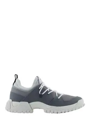 Emporio Armani Tie Low-top Casual Sneakers - Gray