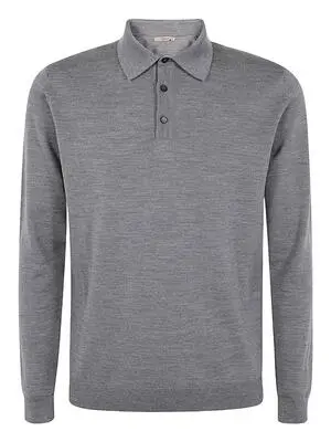 NUUR Nuur Long-Sleeved Polo Sweater