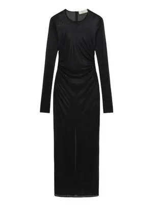 BLUMARINE Blumarine Sheer Embellished Long Sleeve Maxi Dress