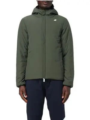 K-WAY Long Sleeve Hooded Reversible Zip-up Jacket - Black