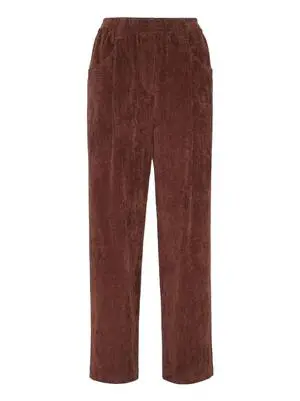 Brunello Cucinelli Brunello Cucinelli Elastic Waist Corduroy Pants Red
