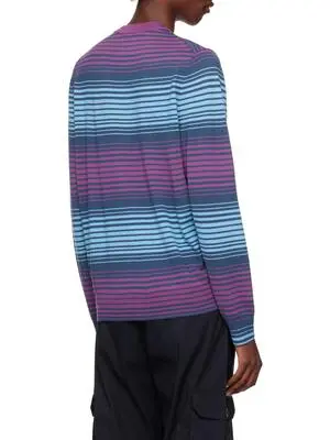 Paul Smith Striped Crewneck Jumper - Blue