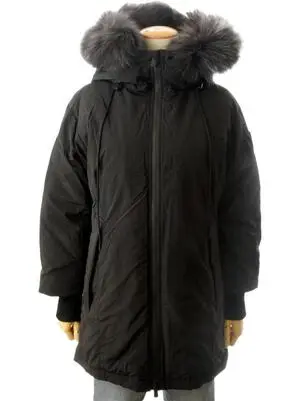 TATRAS Down Jacket With Fur Hood - Black