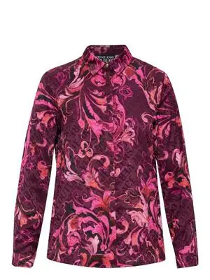 Versace Barocco Pattern Long-sleeve Shirt - Red