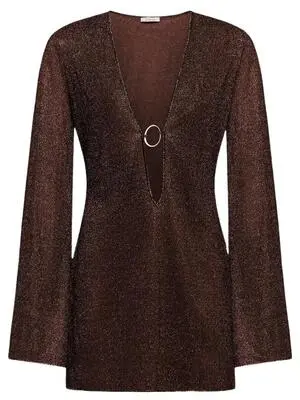 Oseree Lumière O Gem Kaftan - Brown