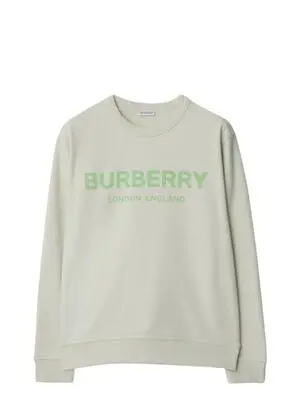 Burberry Long Sleeve Sweatshirt With Logo - White