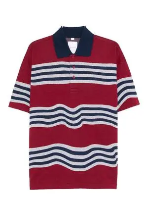 NAPAPIJRI Striped Polo Shirt - Red