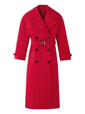 Jacquemus Citta Double-breasted Trench Coat - Red