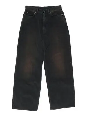 Acne Studios Wide Leg Corduroy Trousers - Black