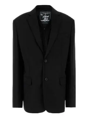 Y/project Oversized Lapel Blazer - Black