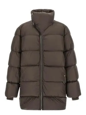 Rick Owens Turtle Zipped Down Jacket - Brown