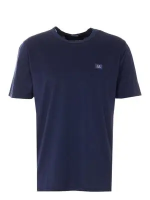 C.P. COMPANY Logo Label Crewneck T-shirt - Black