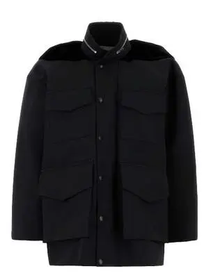 Sacai Velvet Panel Jacket - Black