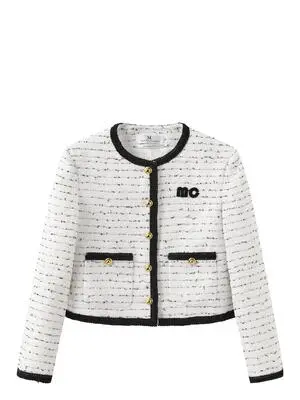 MARISSA CHIARA Marissa Chiara Textured Long-Sleeved Jacket With Patch Pockets