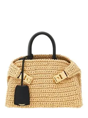 SALVATORE FERRAGAMO Salvatore Ferragamo Hug Logo Mini Shoulder Bag