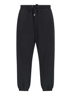 Dolce & Gabbana Dolce Gabbana Heraldic Printed Elastic Waist Track Pants - Black