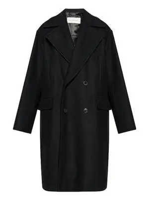 Dries Van Noten Long Sleeve Coat - Black