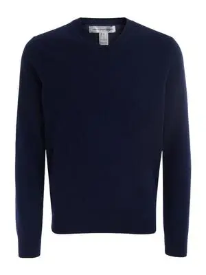 Comme Des Garçons V-neck Pullover - Black