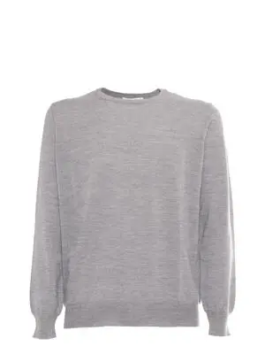 KANGRA Crewneck Knitted Jumper - Gray