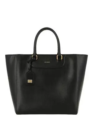 Dolce & Gabbana Logo Detail Handbag - Black