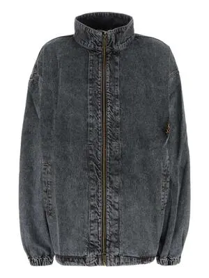 Y/project Long-sleeved Denim Coat - Black