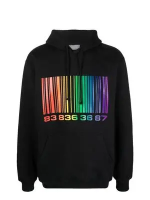 VTMNTS Barcode Graphic Hoodie - Black