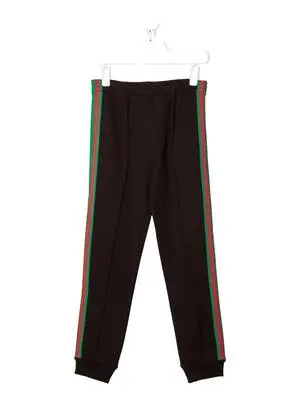 Gucci Logo Stripe Sweatpants - Black