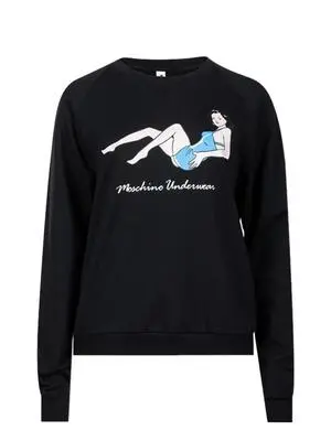 Moschino Graphic Print Sweatshirt - Black