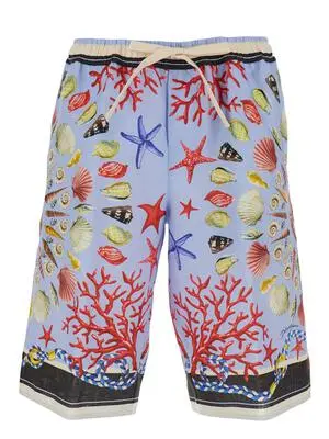 Dolce & Gabbana Graphic Print Shorts - Blue