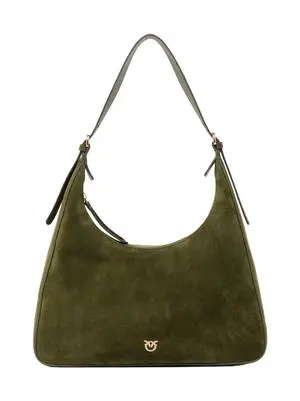 Pinko Logo Detail Shoulder Bag - Green