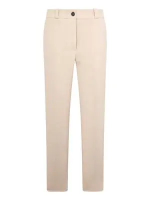 Peserico Tapered Crease-front Pants - Nude