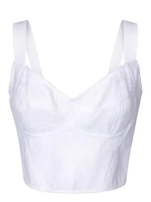 DOLCE & GABBANA Dolce & Gabbana Motif Jacquard Sleeveless Top