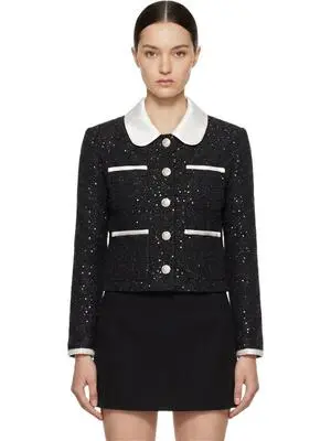 MARISSA CHIARA Sequined Jacket - Black