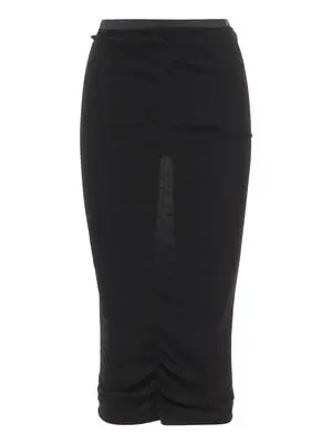 Valentino Garavani Pleated Midi Skirt - Black