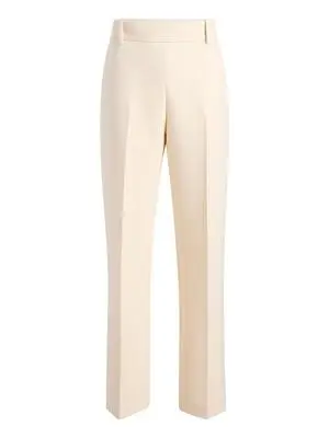 Khaite Belt-loop Tailored Trousers - Cream